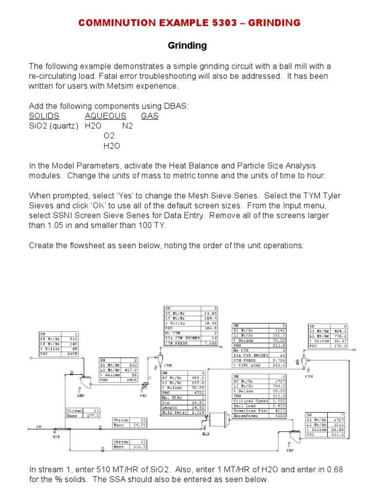 Comminution Example 5303 Grindingdas | PDF | Mill (Grinding ...