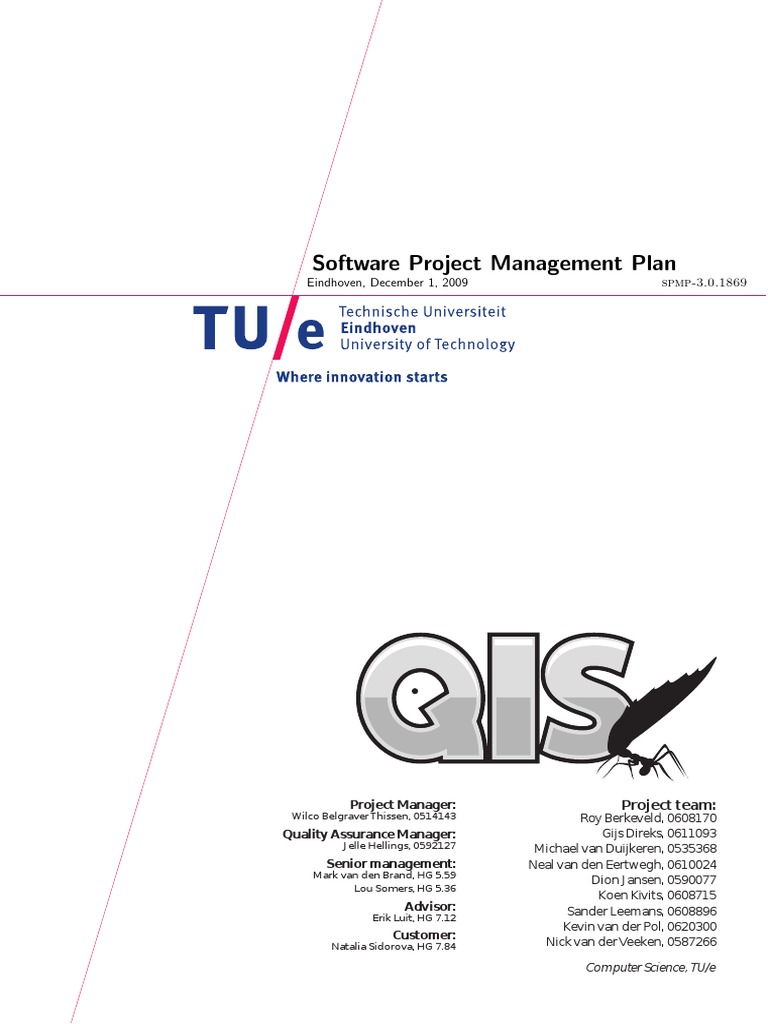 SPMP PDF | Download Free PDF | Risk Management | Verification And ...