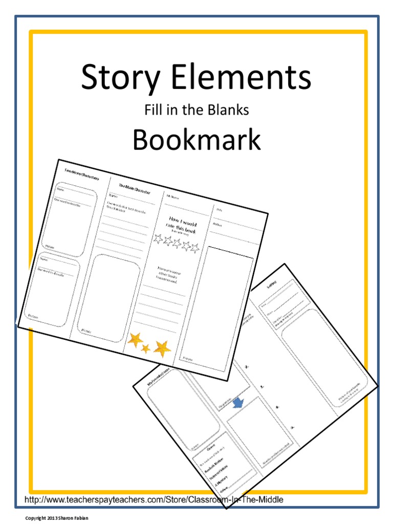 Story Elements Foldables
