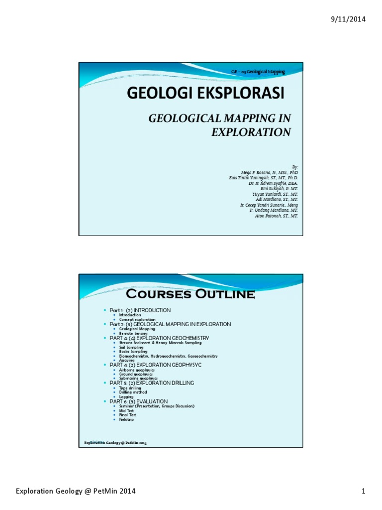 Geological Mapping in Exploration | PDF | Map | Geology