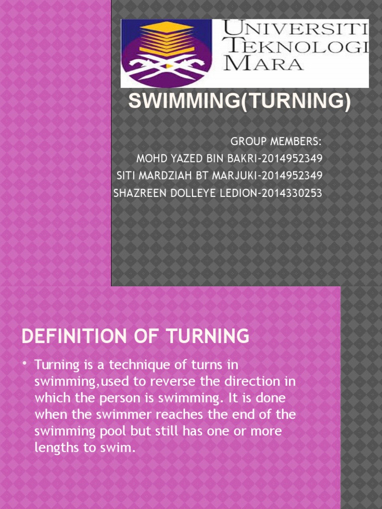 Swimming (Turning) | PDF | Swimming (Sport) | Athletic Sports