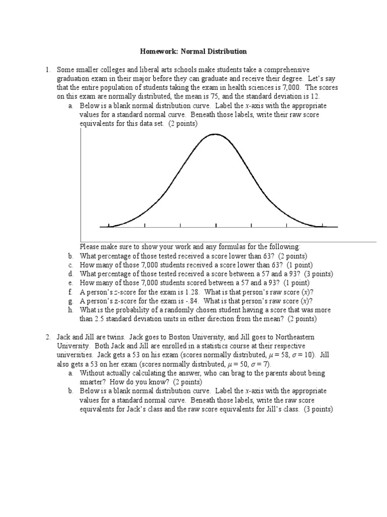 Understanding Normal Distribution in Exams | PDF | Normal Distribution ...