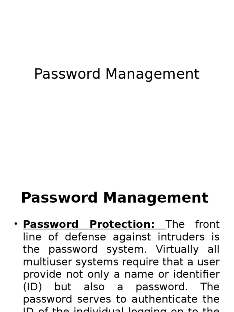 Password Management Pdf Password Secure Communication