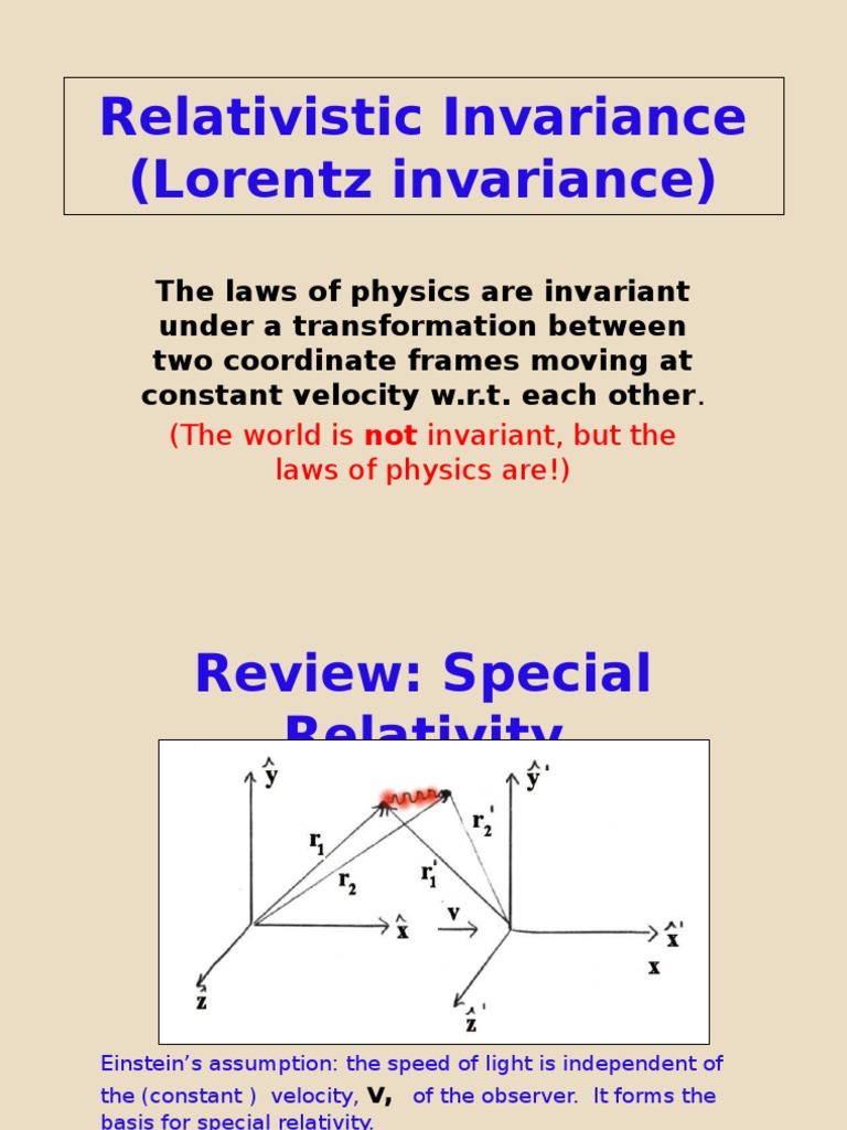 Lorentz Transformation | PDF | Special Relativity | Euclidean Vector