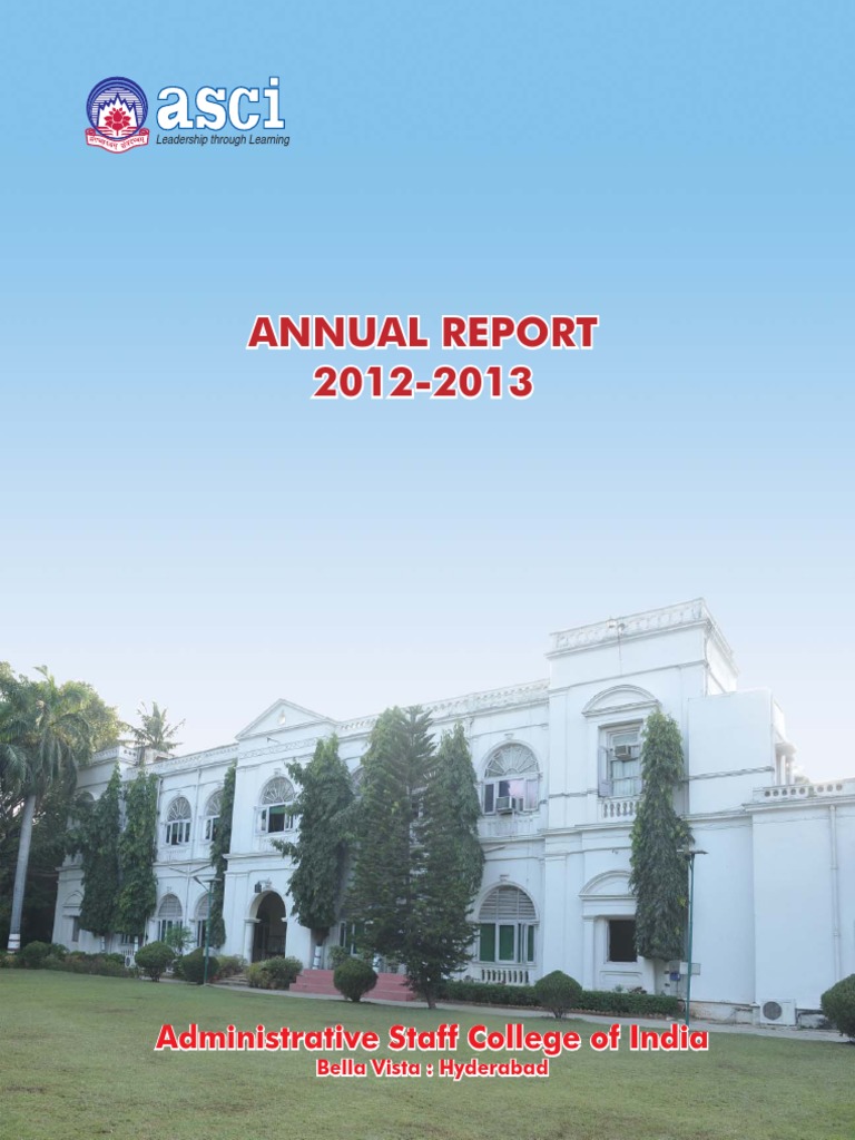 ASCI Annual Report 2012-2013 | PDF | Public–Private Partnership ...