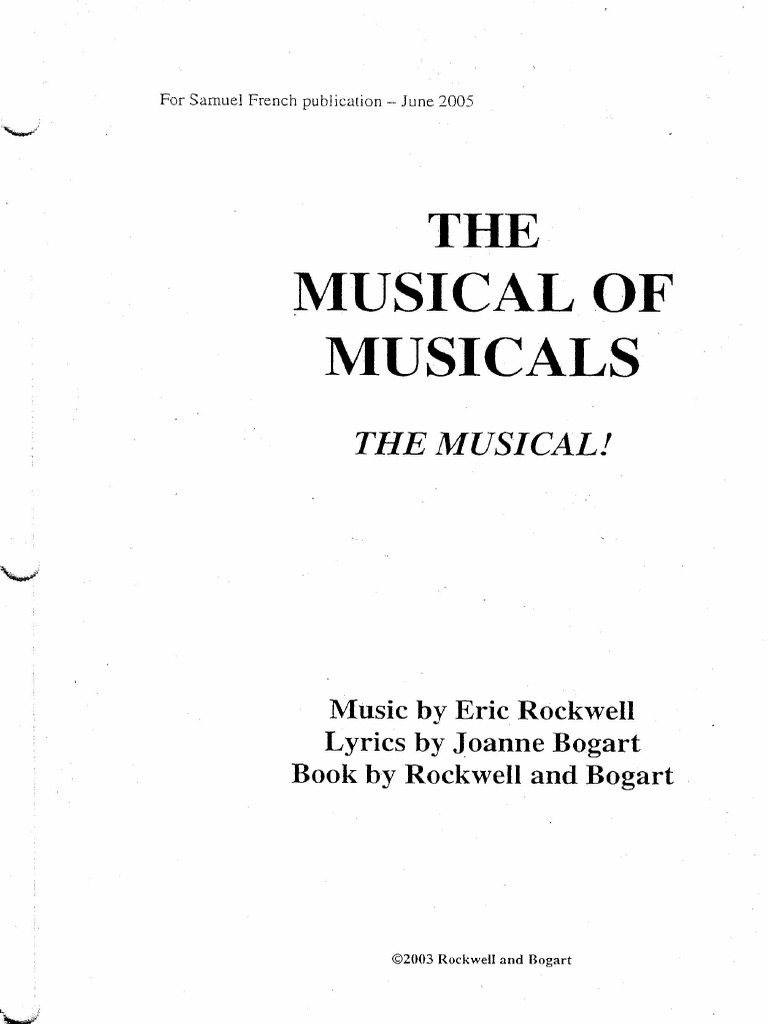 The Musical of Musical Libretto | PDF
