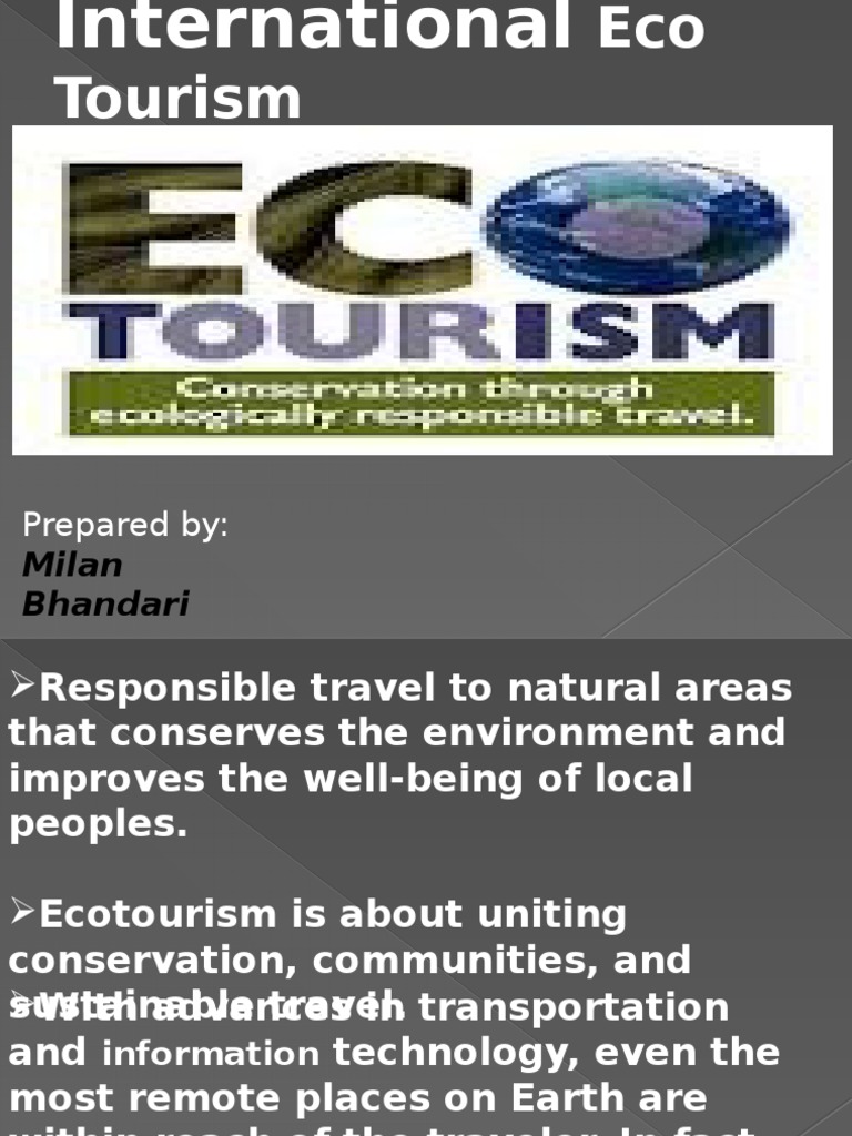 Understanding Ecotourism Principles | PDF | Science & Mathematics