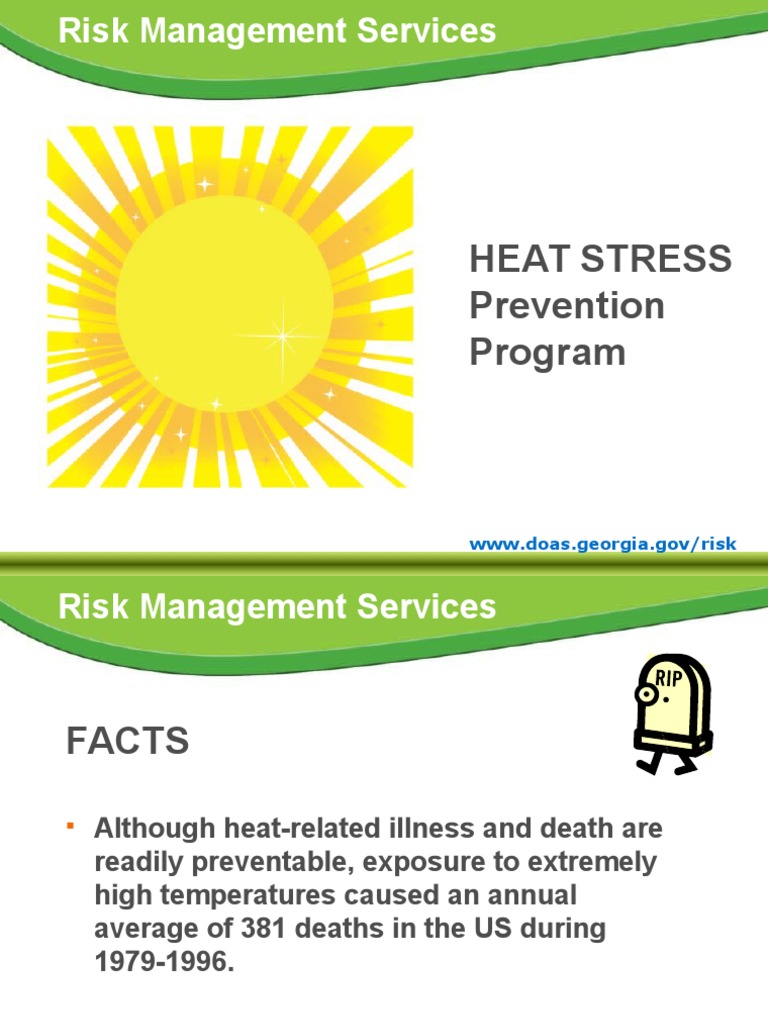 Heat Stress Prevention Program: WWW - Doas.georgia - Gov/risk | PDF ...