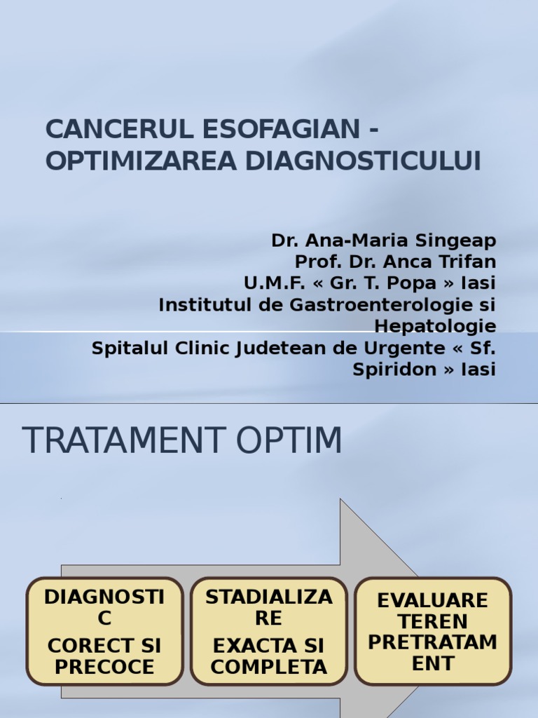 Cancerul Esofagian Diagnostic | PDF