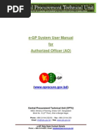 Electronic Government Procurement (e-GP) System: Supplier Manual | PDF ...