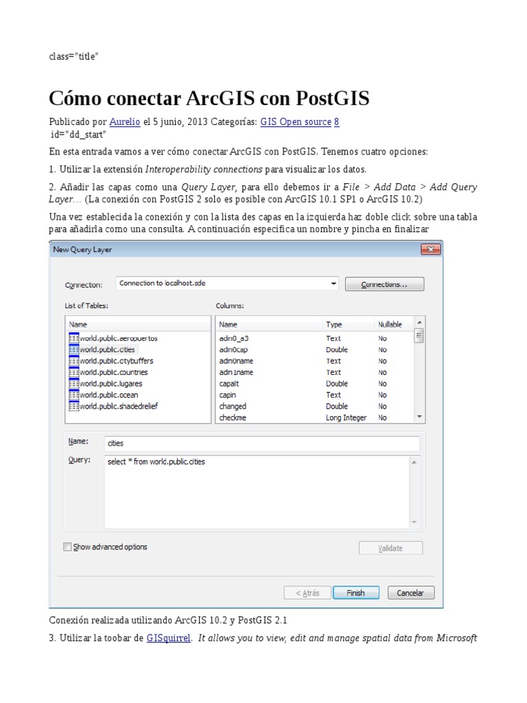 Conexao Postgresql Com Arcmap 10.1 | PDF | Postgre Sql | Servidor SQL de Microsoft