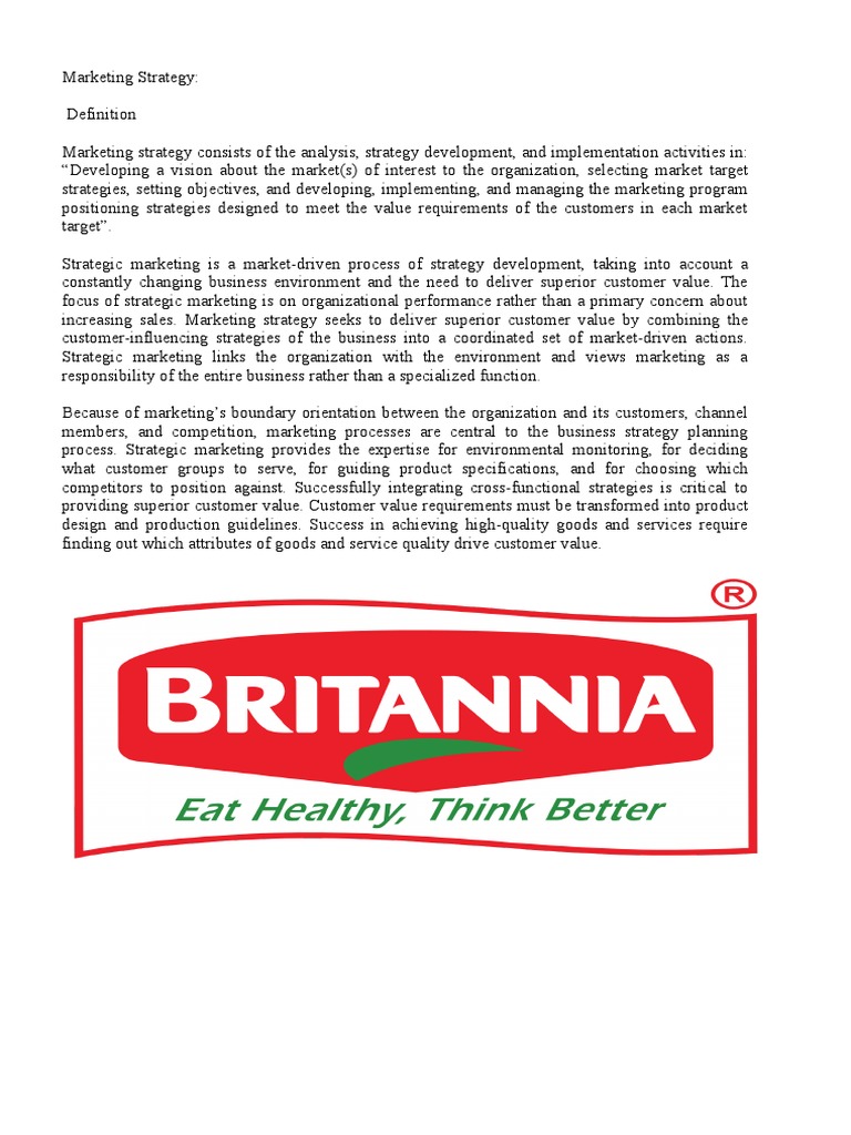 Marketing Strategy Definition and Process in 40 Characters | PDF ...