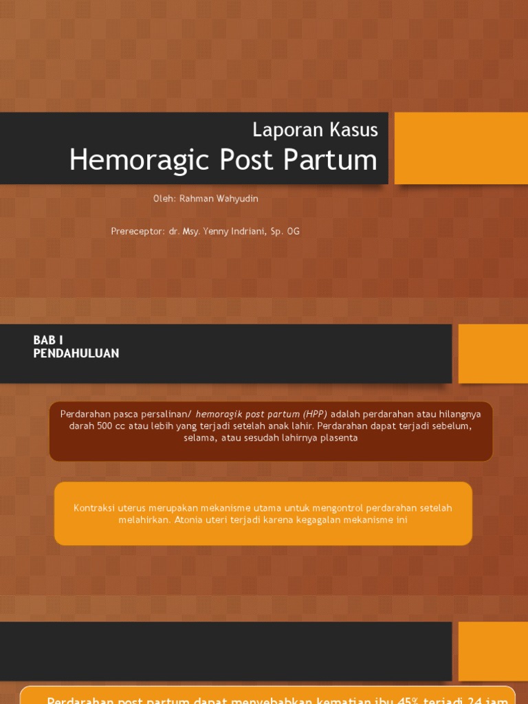 Laporan Kasus HPP | PDF