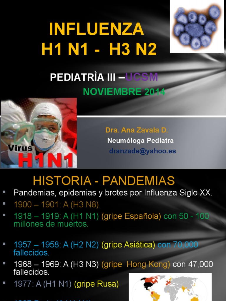 Influenza A H1N1: Historia y Epidemiología | PDF | Virus de la ...