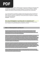 Mga Tamang Pamamaraan Sa Paggamit NG Computer | PDF