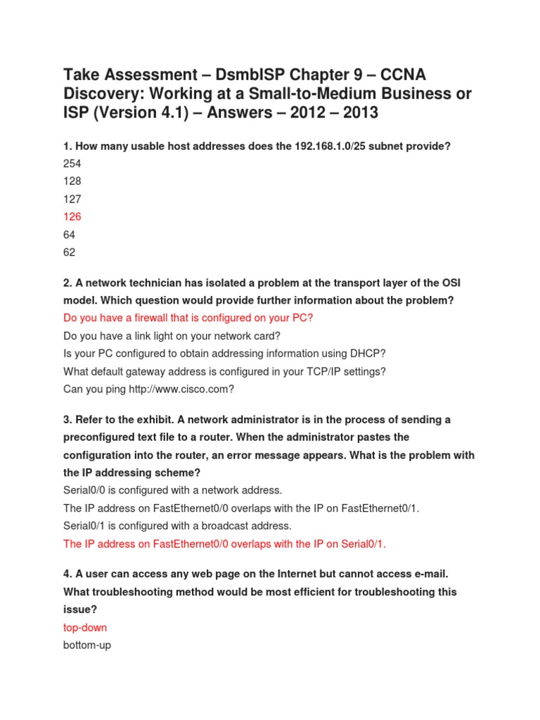 Small Office Isp Ccna Final | PDF | Router (Computing) | Computer Network