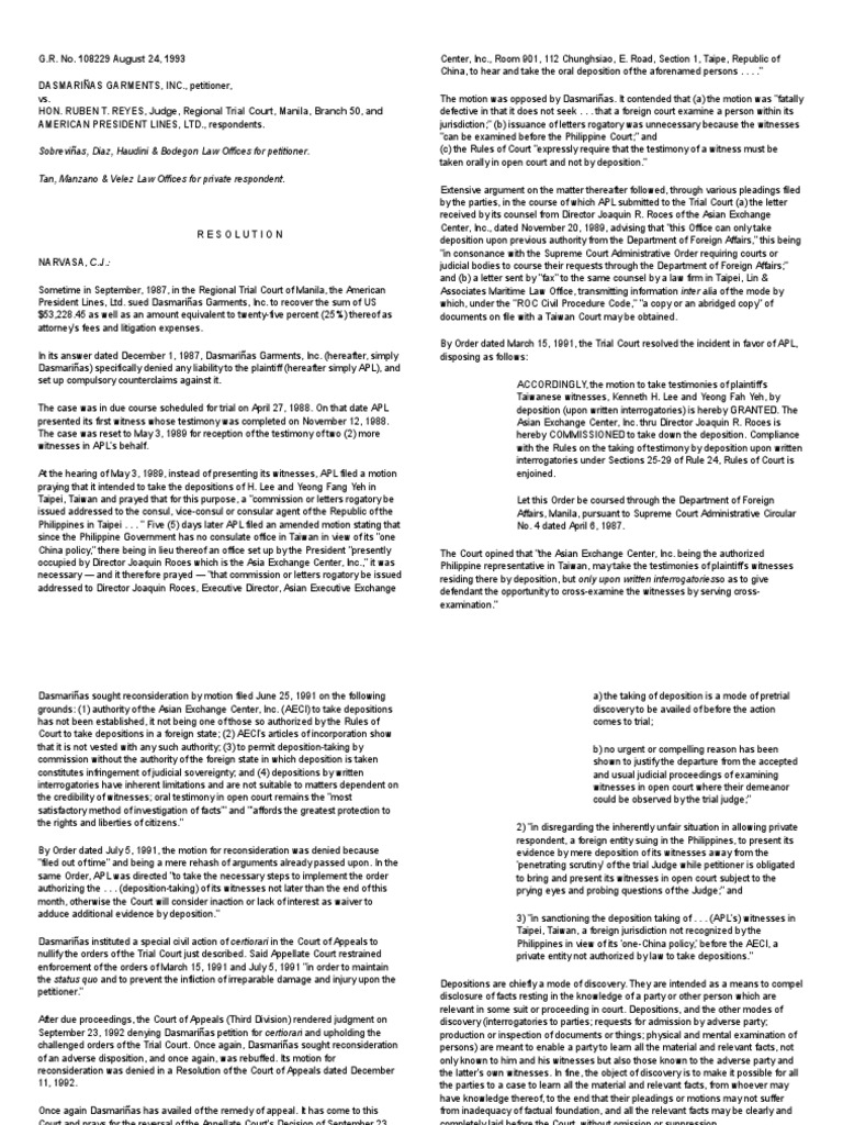 Rules 23-32 Cases | PDF | Deposition (Law) | Confrontation Clause