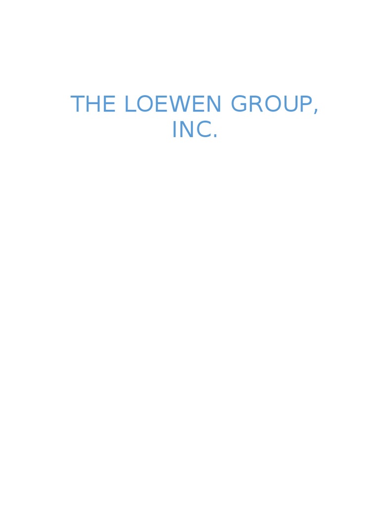 The Loewen Group Inc | PDF | Bankruptcy | Securitization