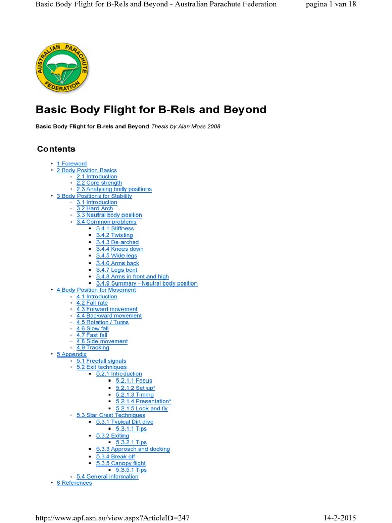 Freefall Postures | PDF | Human Leg | Parachuting