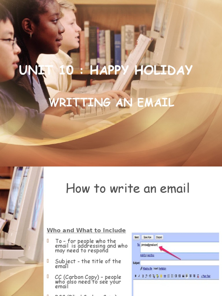 Unit 10: Happy Holiday: Writting An Email | PDF | Career & Growth ...