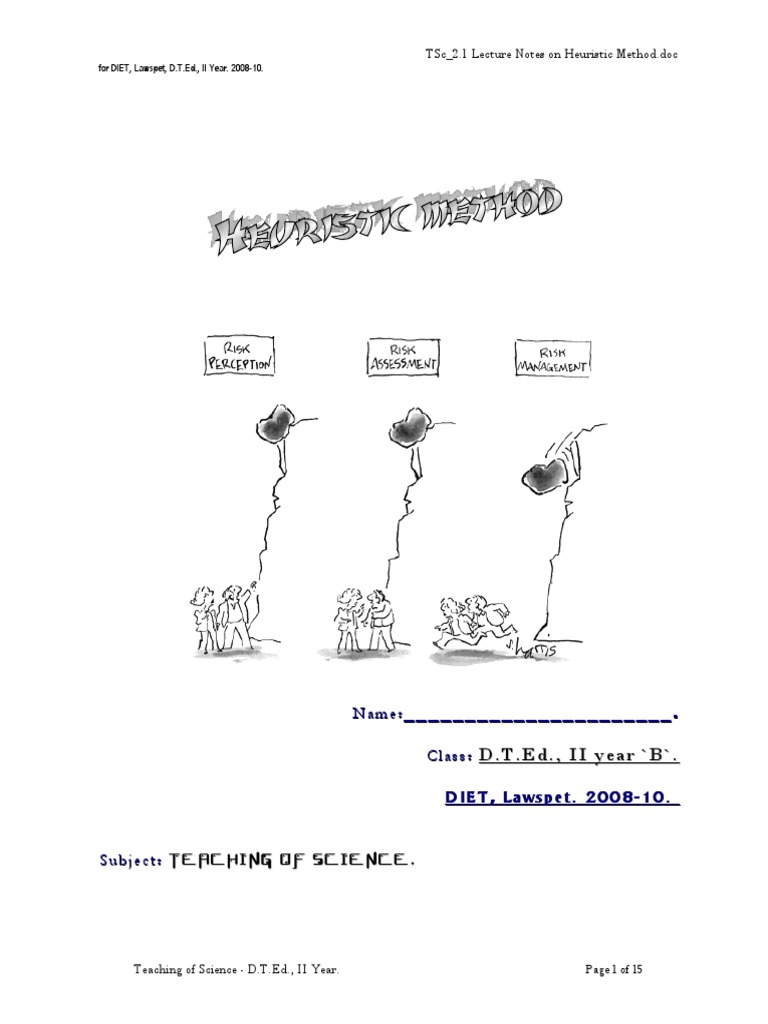 Heuristic Method | PDF | Scientific Method | Experiment