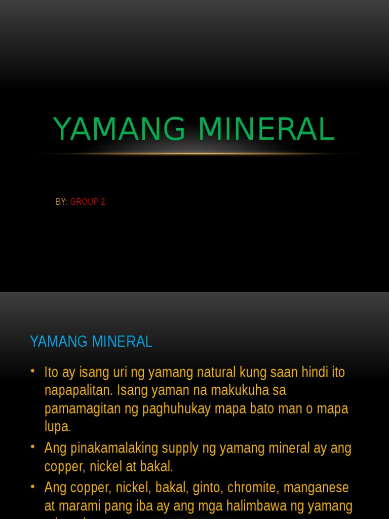 Yamang Mineral | PDF