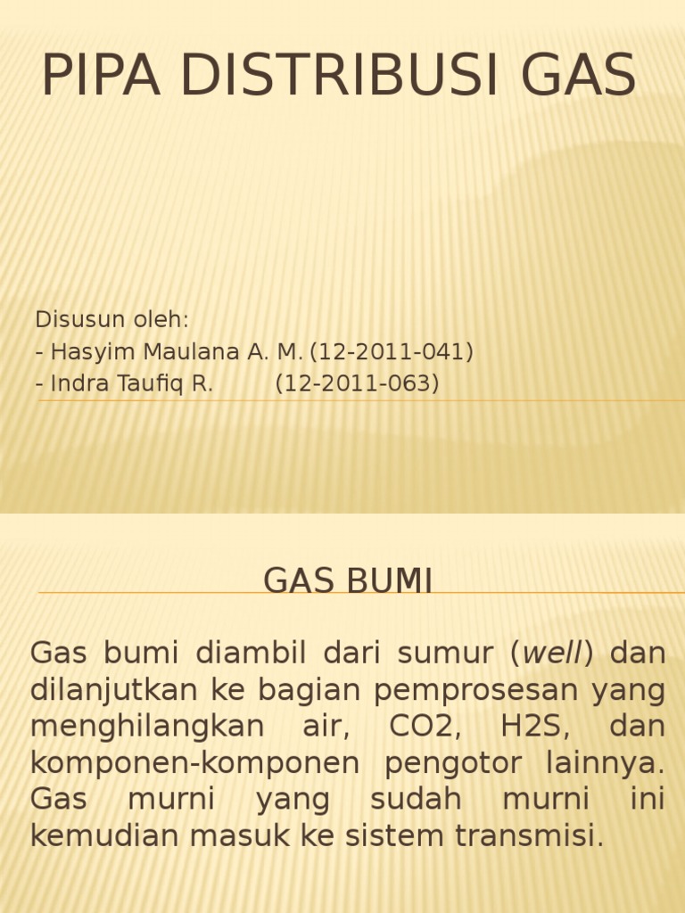 Pipa Distribusi Gas | PDF