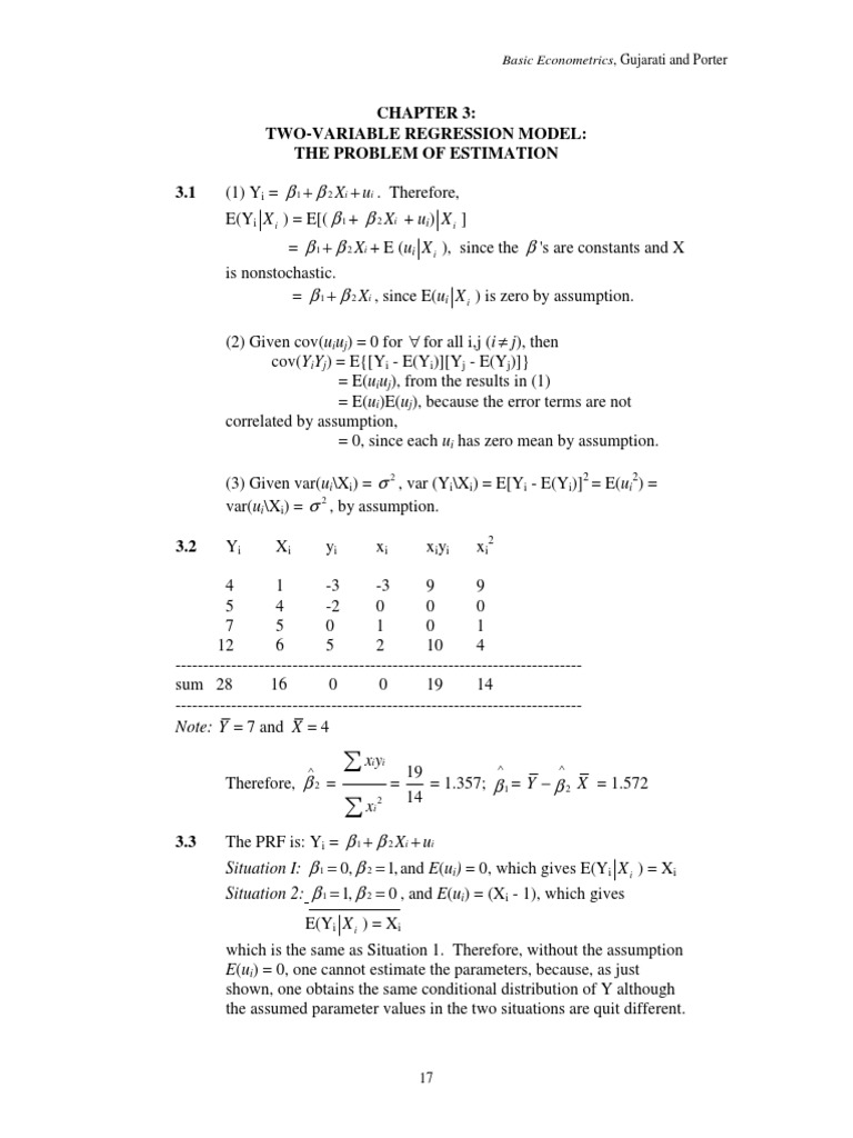 Basic Econometrics Chapter 3 Solutions Pdf Purchasing Power Parity