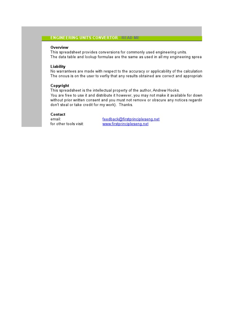 Engineering Units Converter | PDF | Pressure | Pascal (Unit)