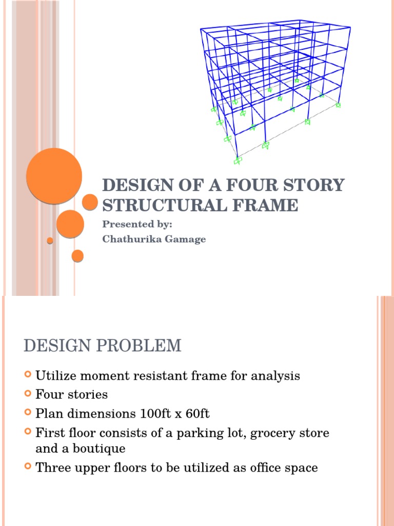 Design of A Four Story Structural Frame | Download Free PDF | Framing ...