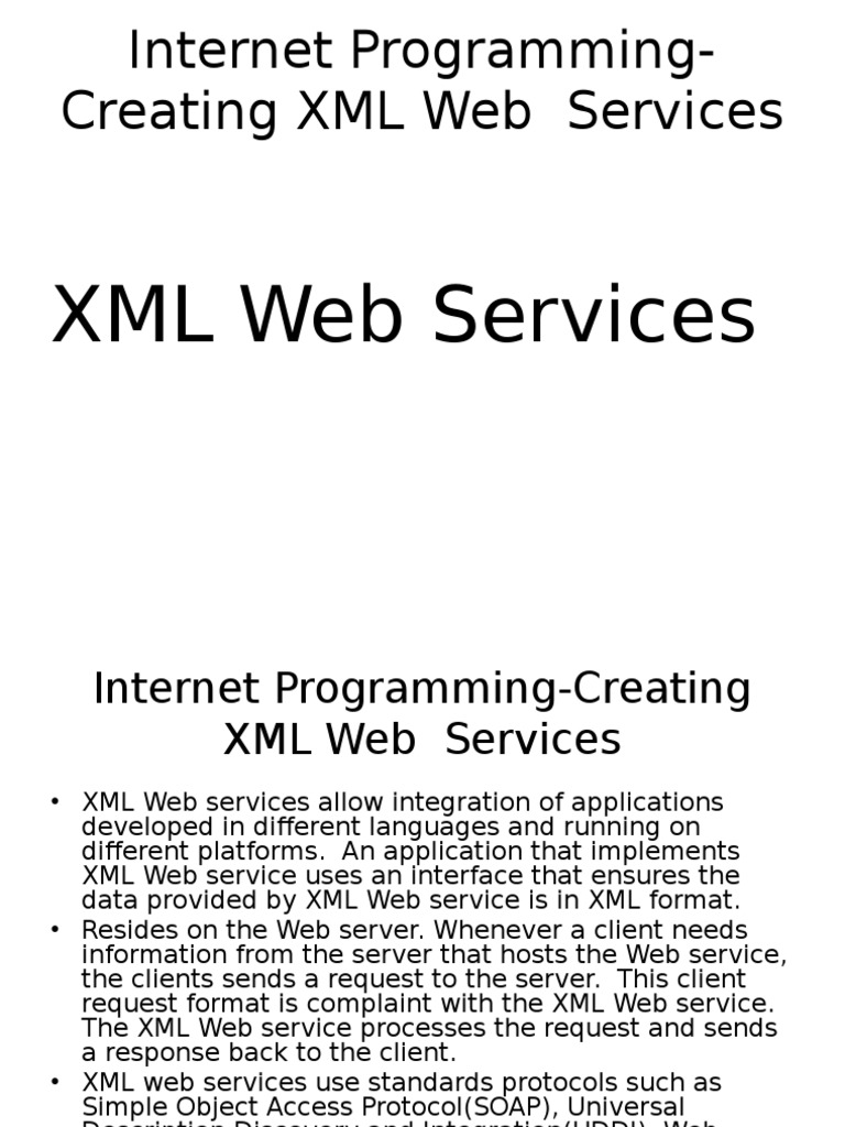 Internet Programming - Webservice | PDF | Web Service | Soap