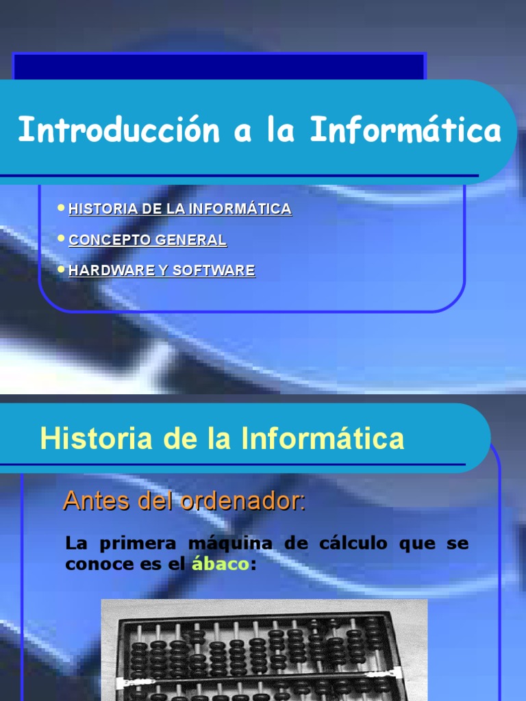 Introducción a la Informática