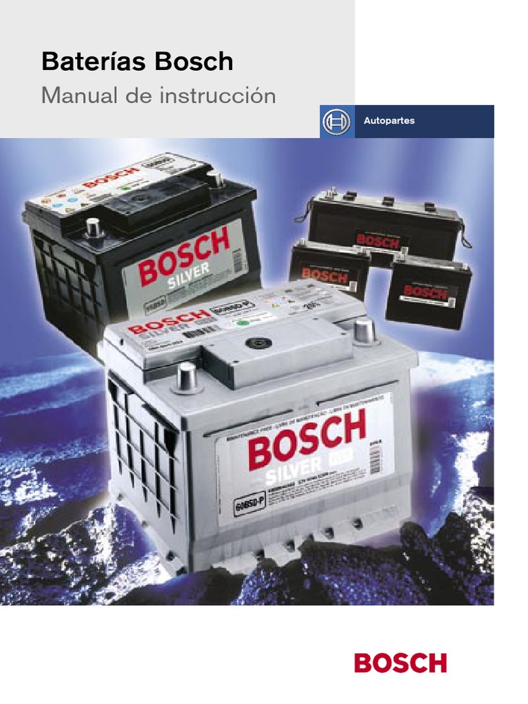 Bosch Silver | PDF | Batería (electricidad) | Electricidad