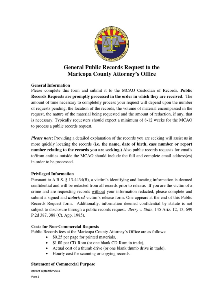 Public Records Request | PDF | Notary Public | Government Information