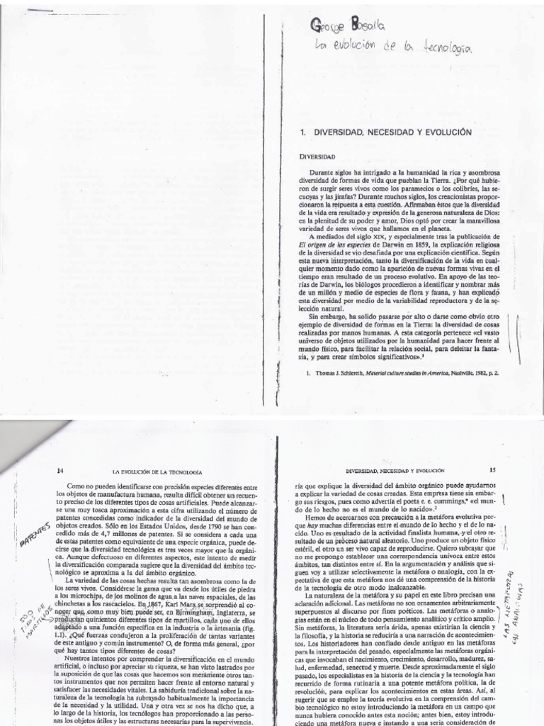 La Evolucion de LaTecnologia Por George Basalla | PDF