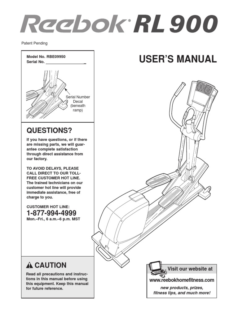Reebok RL900 User Manual | Electrical Connector | Aerobic Exercise