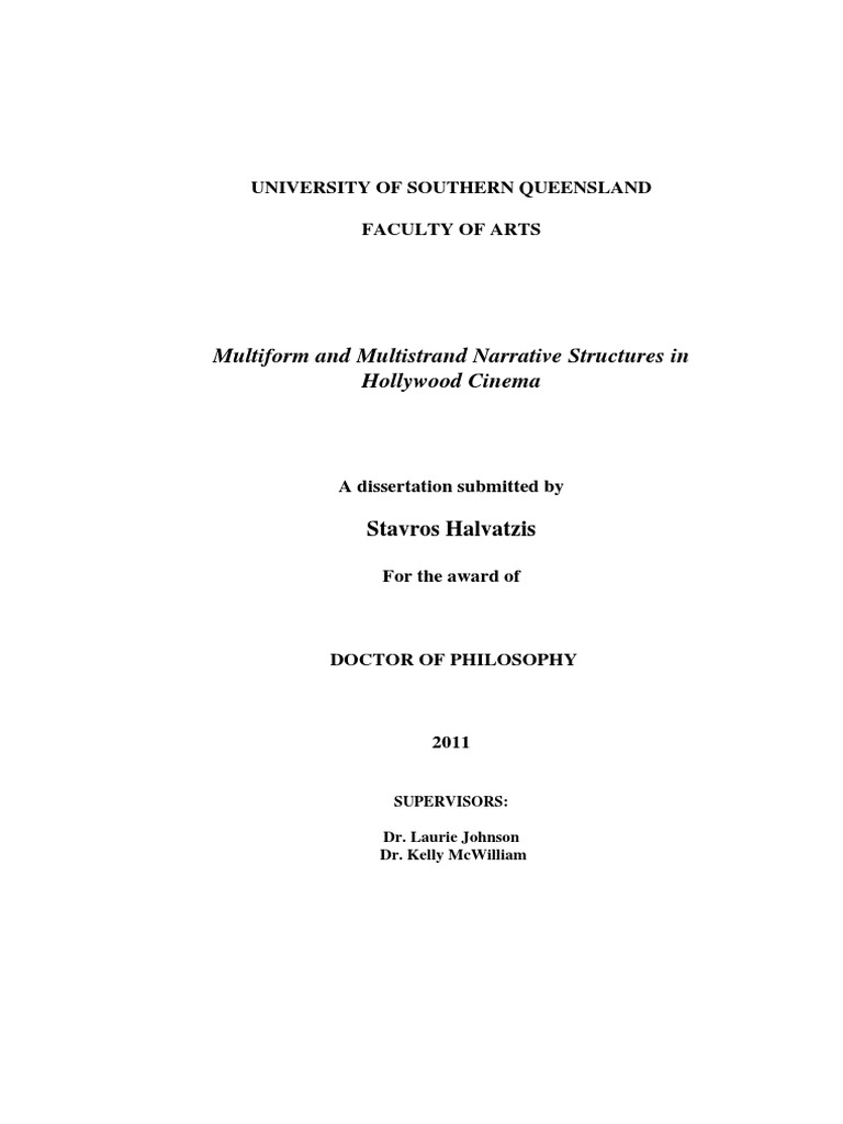 Halvatzis Multiform and Multistrand Narrative | PDF | Narrative | Leisure