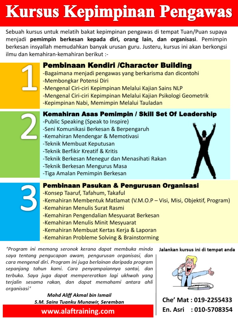 Flyers Kursus Kepimpinan Pengawas | PDF