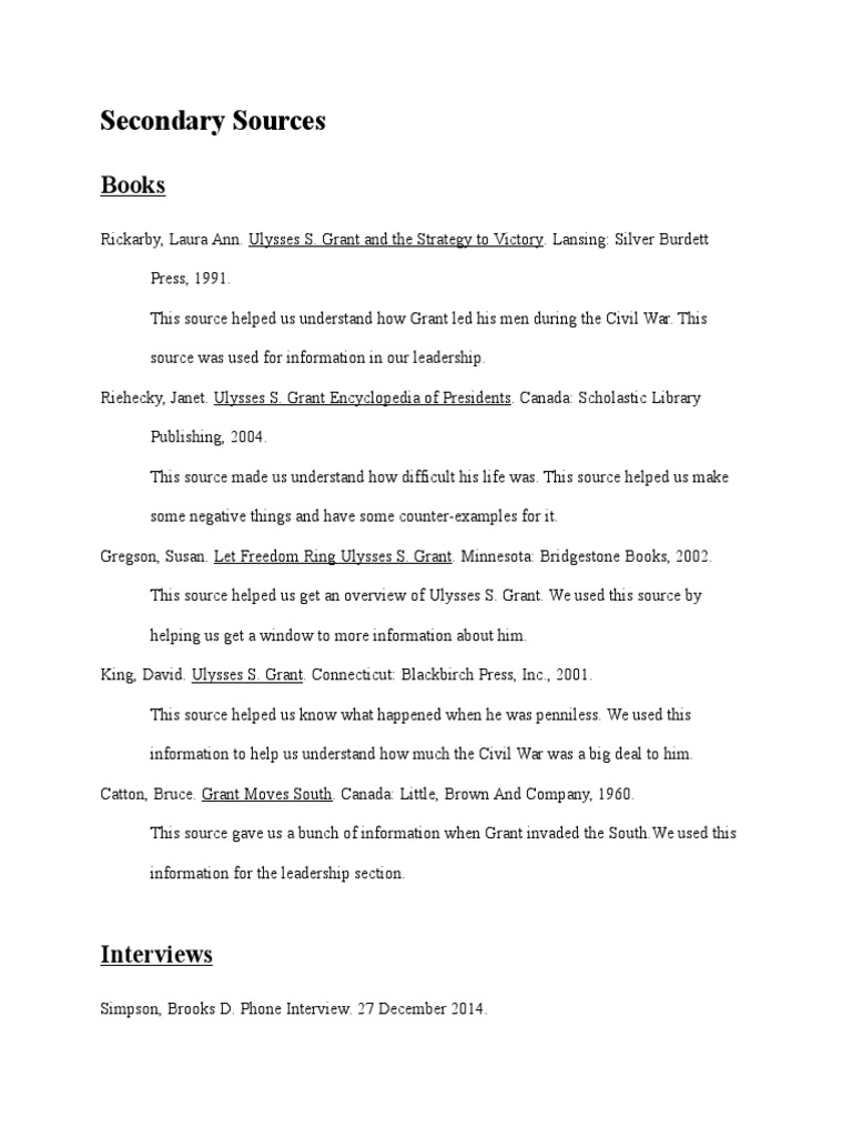 Secondary Sources: Books | PDF