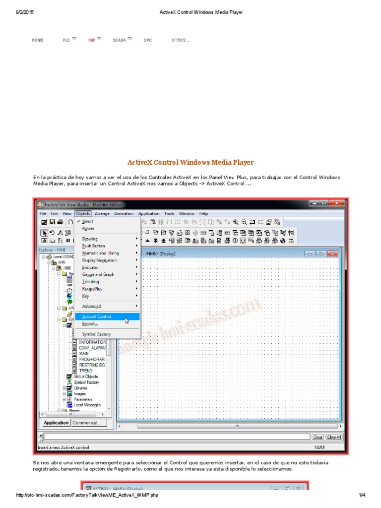 ActiveX Control Windows Media Player | PDF | Informática