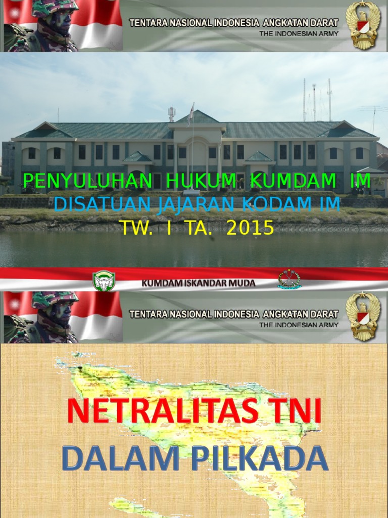 Slide Netralitas TNI KUMDAM IM | PDF