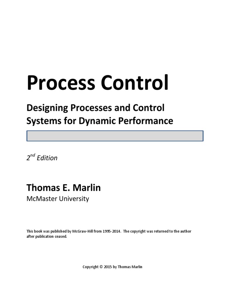 Marlin - Process Control | PDF | Control Theory | Control System