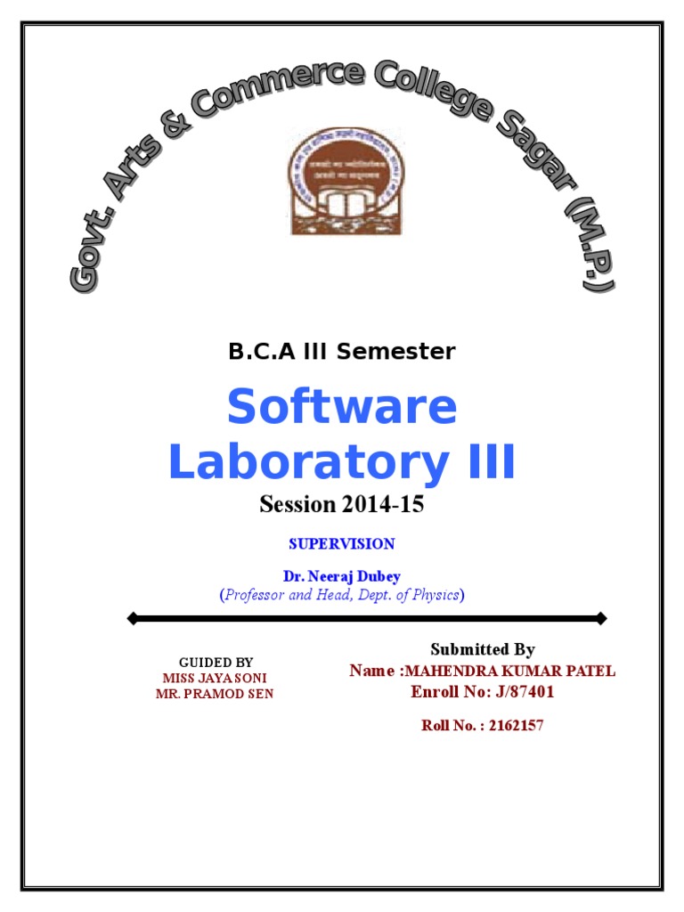 Bca 3 Sem File | PDF | Conceptual Model | Databases