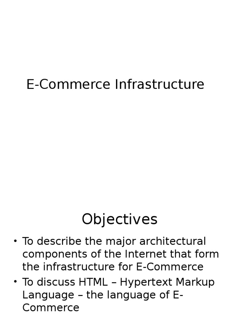E-Commerce Infrastructure | PDF | Hypertext Transfer Protocol | Web Server