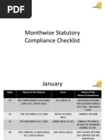 Compiled Statutory Compliance - Checklist - Labour Law | PDF | Employee ...