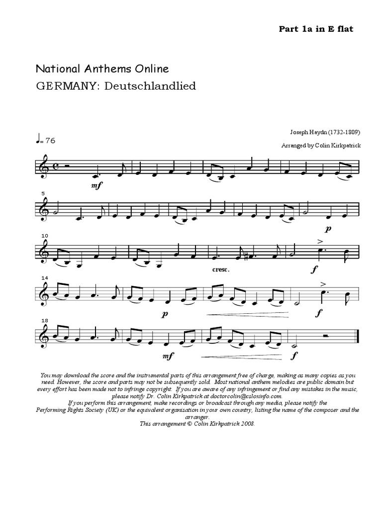 German National Anthem | PDF