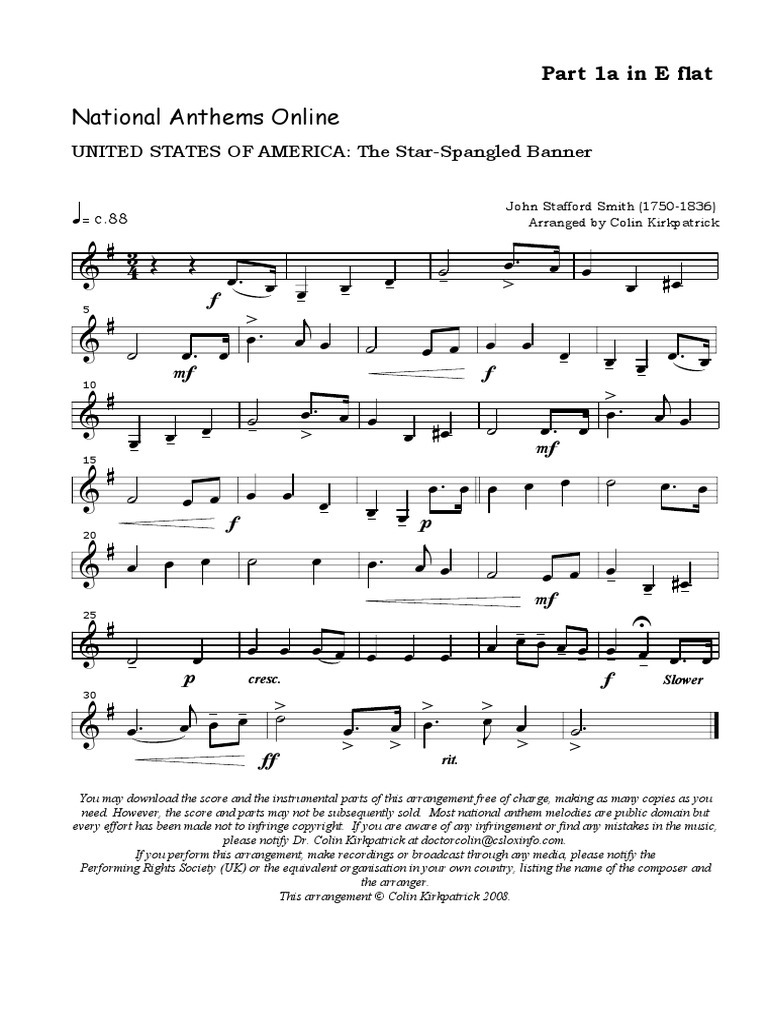 American National Anthem | PDF