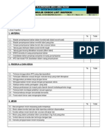 4 Checklist Inspeksi APD | PDF