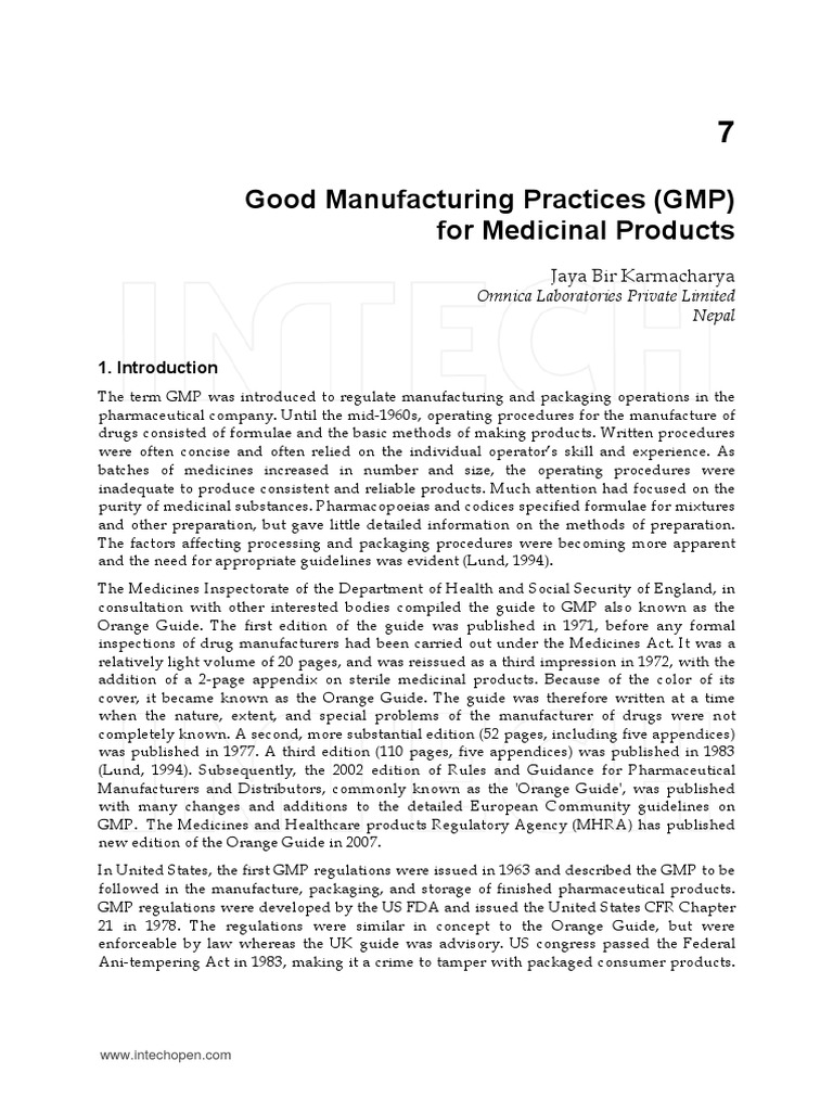 GMP | PDF