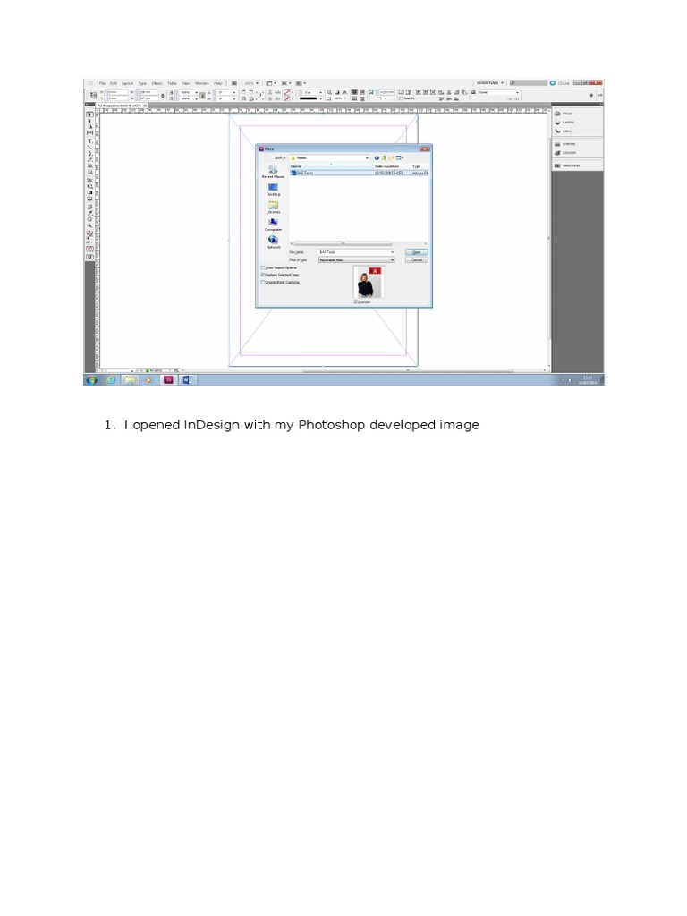 InDesign Layout with Photoshop Elements | PDF | Art | Career & Growth